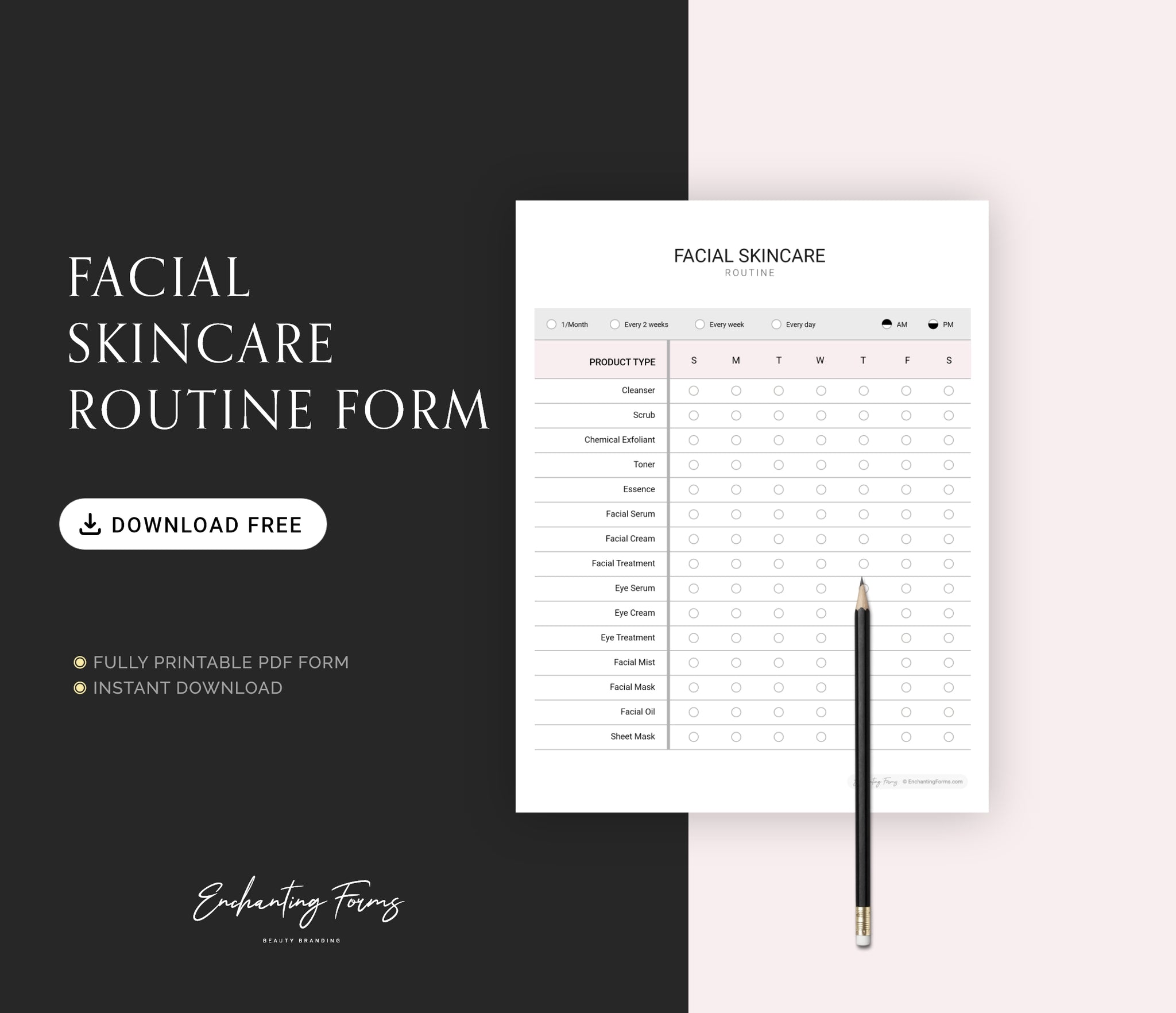 Free Skincare Routine Sheet | PDF Download